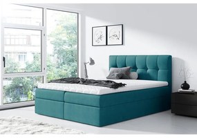 Kontinentální postel Rdest, Rozměr postele: 180x200, Barva:: ekokůže Soft 017 (bílá)