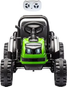 Elektrický traktor s přívěsem Farmer zelený