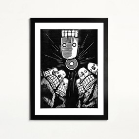 Hugo Rayman | Zákrok Rám: Bílý, Velikost: 60 x 40 cm