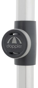 Doppler EXPERT 220 x 140 cm - slunečník s automatickým naklápěním bordó