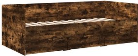 Válenda se zásuvkami bez matrace kouřový dub 75 x 190 cm 3280836