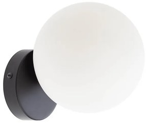 Redo Volley černé nástěnné světlo/bílá koule