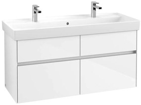 Villeroy & Boch Collaro - Umyvadlová skříňka, 115x55x44 cm, 4 zásuvky, Glossy White C01200DH