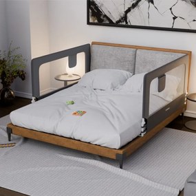 Bezpečnostní zábrana na postel Cover 25 šedá 150 cm
