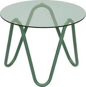 Kulatý odkládací stolek se skleněnou deskou ø 50 cm Ventana Round – Leitmotiv