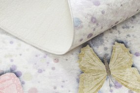 Dywany Łuszczów Dětský kusový koberec Bambino 1610 Butterflies cream - 80x150 cm