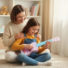 Costway 21 Palcové ukulele pro děti Mini hračkové ukulele s 4 nylonovými