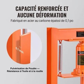 Hydraulický dílenský lis 6 tun s lisovacími deskami Stolní lis s rámem ve tvaru