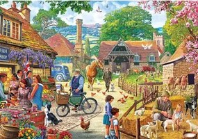 GIBSONS Puzzle Farmářský trh XXL / 100 dílků / 48 x 34 cm