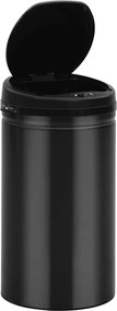 Odpadkový koš s automatickým senzorem 50 l uhlíková ocel černý 322700