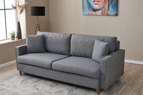 Hanah Home Třímístná pohovka EVA šedá