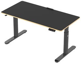 Lama Plus Elektricky výškově stavitelný stůl pro děti PULSAR — 120 cm, černá