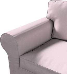 Potah na pohovku IKEA  Ektorp 2-místná, rozkládací, STARÝ MODEL barva růžová látka pletený vzor