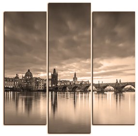 Obraz na plátně - Karlův most - čtverec 3111HC (75x75 cm)