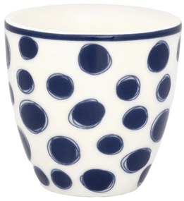 GREEN GATE Mini Latte cup Tippa Blue 130 ml, modrá barva, porcelán