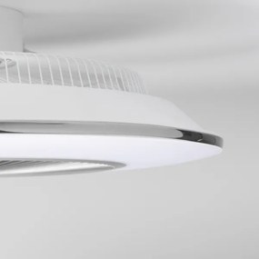 Brilagi - LED Stmívatelné svítidlo s ventilátorem AURA LED/38W/230V stříbrná +DO