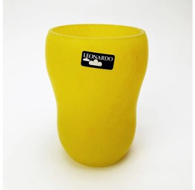 Výrobce po 1 ks | Skleněná váza 14 cm žlutá | KK01711