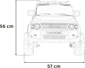 Elektrické autíčko Toyota Land Cruiser PRADO bílé
