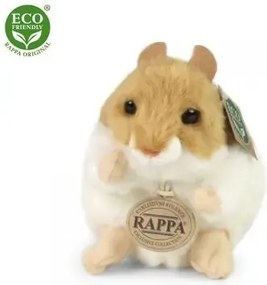 RAPPA Plyšový křeček 13 cm / ECO-FRIENDLY / od 0 měsíců