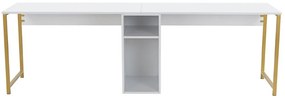 Designový psací stůl Geillis 240 cm bílý