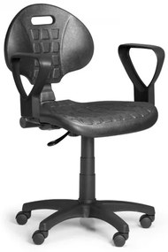 Pracovní židle PUR - permanentní kontakt, univerzální kolečka