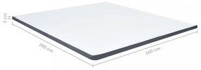 Vrchní matrace na postel boxspring Dekorhome 160x200 cm