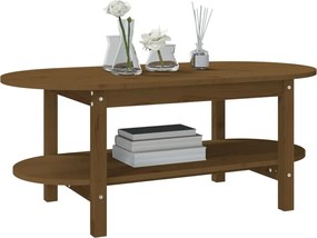 vidaXL Konferenční stolek 110 x 55 x 45 cm masivní borové dřevo [822290] Barva: medová hnědá