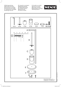 Stojan na WC kartáč a držákem na toaletní papír 2v1, FERLA, 8