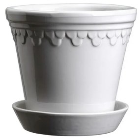 Květináč Kobenhavner glazovaný White 16 cm Bergs Potter