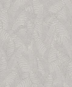 Šedo-béžová vliesová tapeta s listy, SPI103, Spirit of Nature, Khroma by Masureel