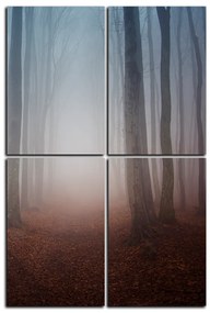 Obraz na plátně - Mlha v lese - obdélník 7182E (120x80 cm)