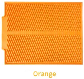 Univerzální skládací kuchyňská podložka nebo odkapávač Barva: A - oranžová, Rozměr: 38x24.5 cm