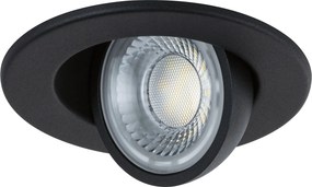 P 92413 LED vestavné svítidlo Zina IP65 5W / 8W 230V stmívatelné 2700 - 4000K černá mat - PAULMANN