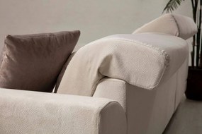 Designová rohová sedačka Heimana 308 cm ecru - pravá