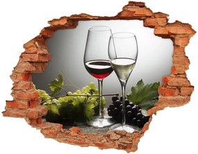 Wallmuralia Samolepící nálepka Víno a hrozny 90x70 cm