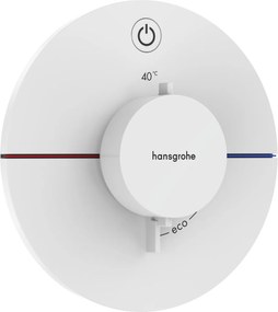 Hansgrohe ShowerSelect Comfort S, termostat pod omítku pro 1 spotřebič, bílá matná, HAN-15553700