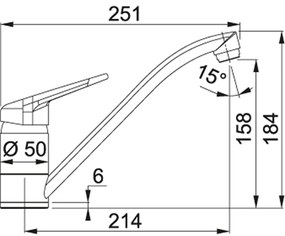 Franke FC 9541.094 Dřezová baterie, Bílá-led 115.0470.658