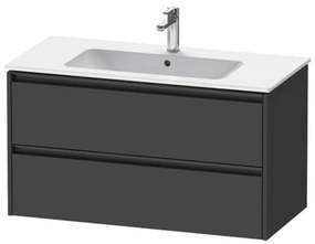 Duravit Ketho.2 - Umyvadlová skříňka 55x101x48 cm, 2 zásuvky, grafit mat K25264049490000
