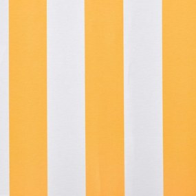Náhradní plachta na markýzu oranžovo-bílá 350 x 250 cm polyesterová 143705