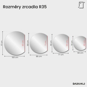 Bronzové zrcadlo Pure R35