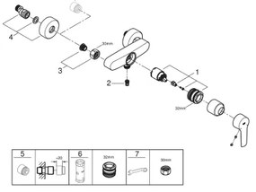 GROHE 24208002 - Sprchová nástěnná baterie START DN 15 lesklý chrom