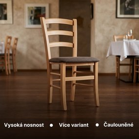 Stima Židle PAYSANE s čalouněným sedákem rustikál LUX černá 23