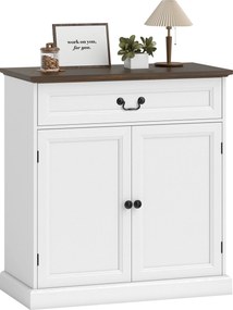 HOMCOM komoda se 2 dvířky a zásuvkou 80 × 40 × 85 cm