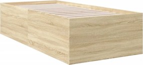 Rám postele dub sonoma 90 x 200 cm kompozitní dřevo 3280967