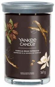 Aromatická svíčka, Yankee Candle Signature Tumbler Vanilla Bean Espresso, hoření až 100 hod