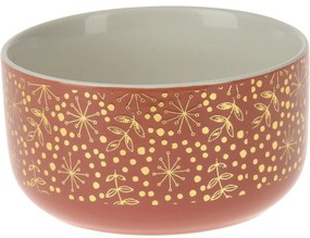 Keramická miska Zlatý květ, terracotta, 320 ml