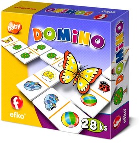 EFKO Hra baby Domino 28 kartiček *SPOLEČENSKÉ HRY* ef54679