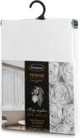 ZÁCLONA NA PÁSCE EVA MINGE ROSES4 350X160 CM BÍLÁ