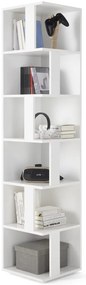 Rohový regál s přihrádkami Corner Shelf, bílý
