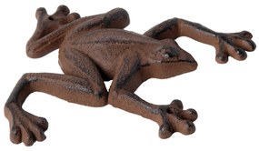 Zahradní litinová figurka Froggo, sada 2ks, 1,5x14,5 cm, hnědá